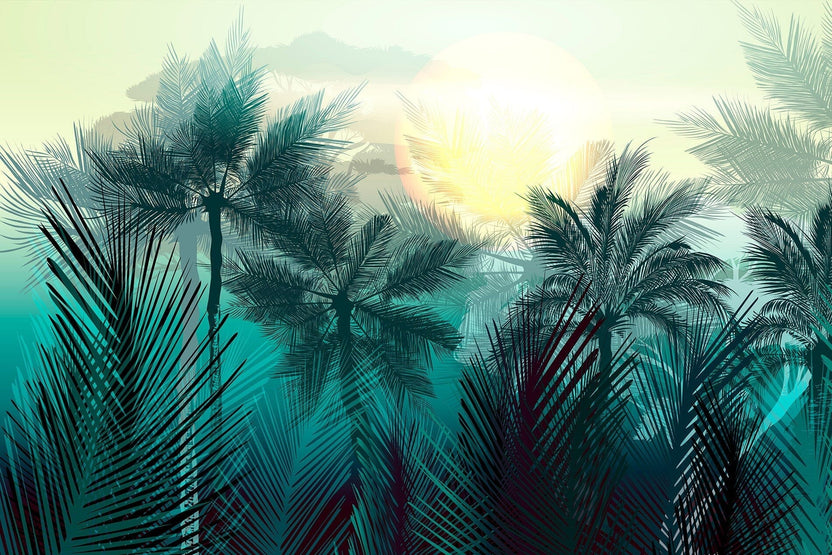 Papier Peint Tropical En Ligne | Papier Peint Naturel | Owall