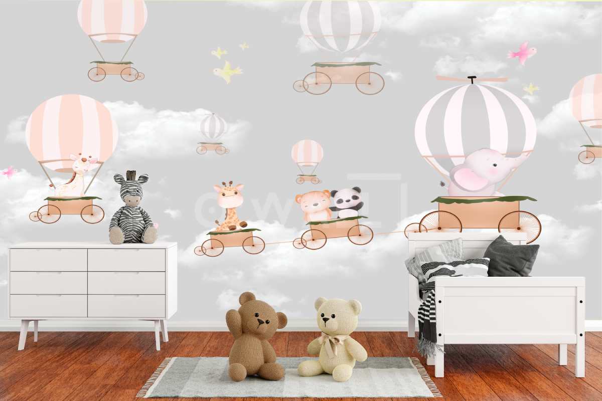 Papier Peint : Animals in The Air WK118 – Owall